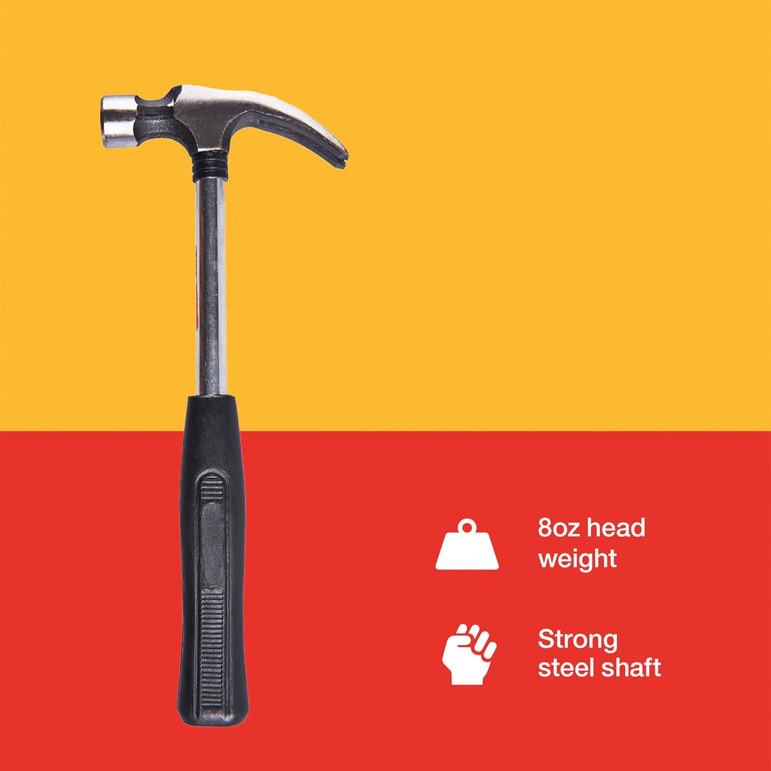 Amtech 8oz (225g) Claw Hammer with Steel Shaft – HeadcornHardware