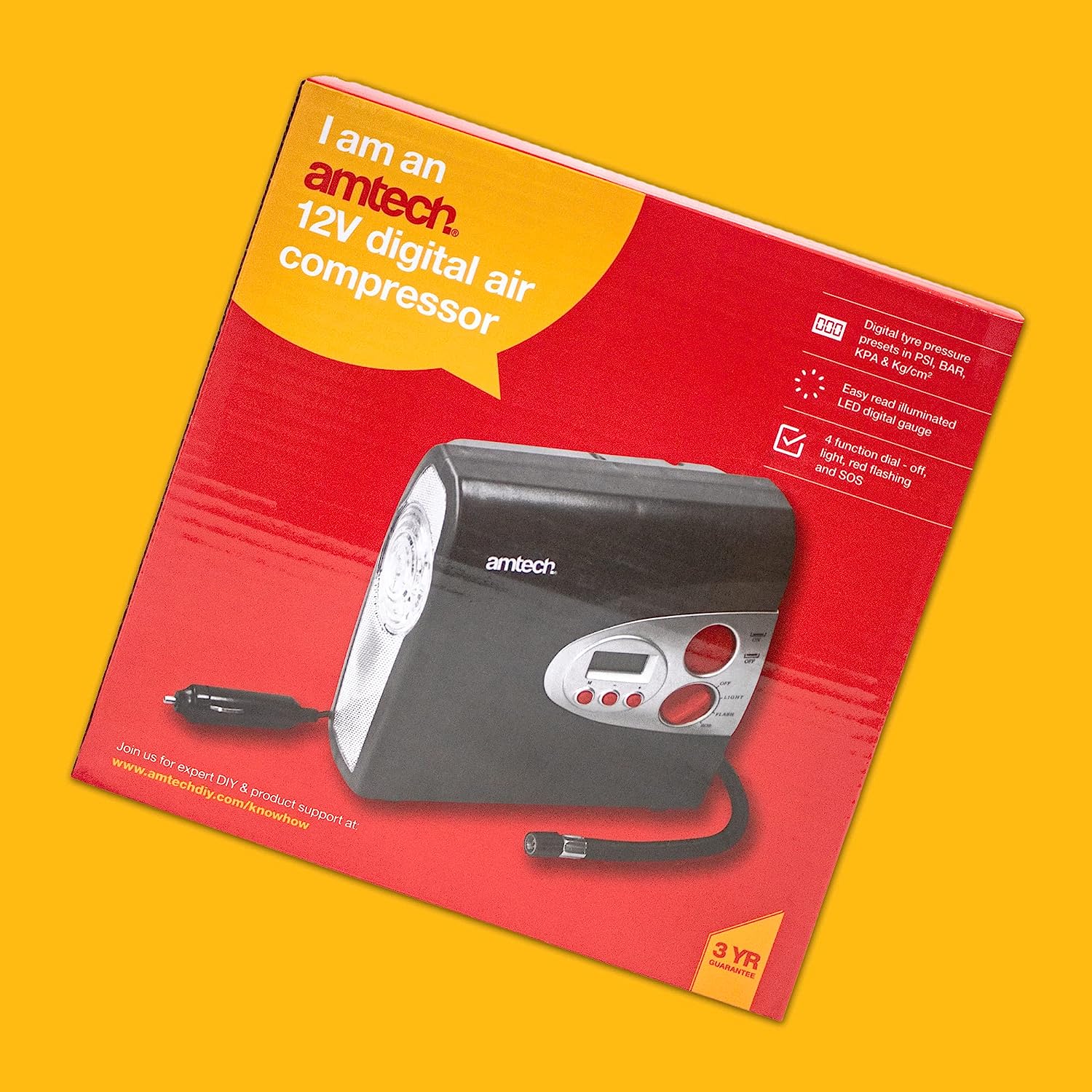 Amtech 12V Digital Air Compressor – HeadcornHardware