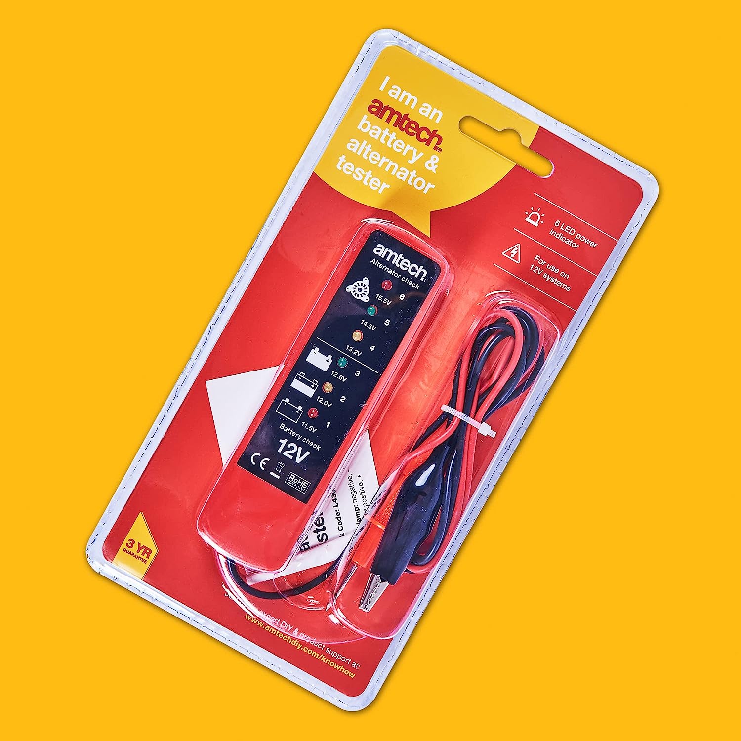 Amtech L4300 Battery and alternator tester – HeadcornHardware