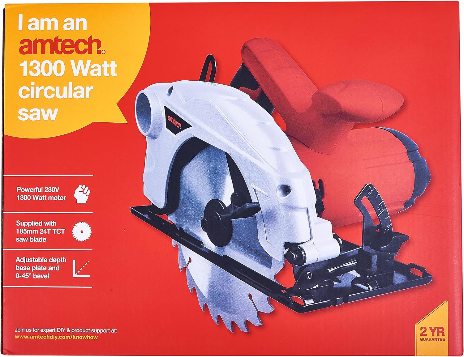 Amtech 1300 Watt circular saw – HeadcornHardware