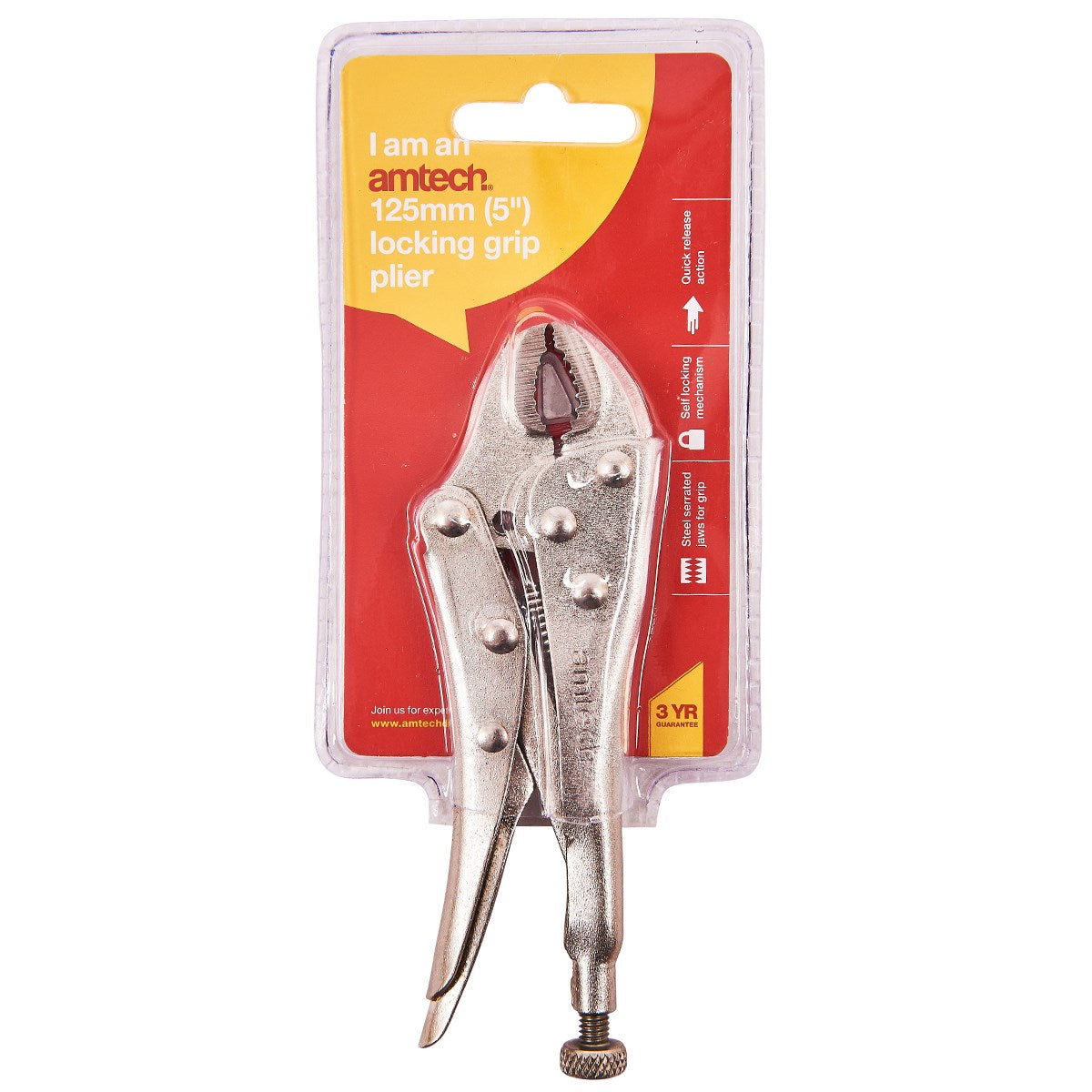 Amtech - 125mm (5") Curved Jaw Locking Piler – HeadcornHardware