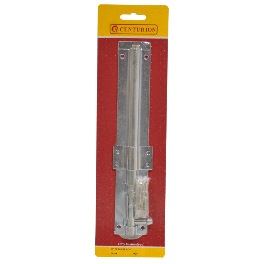 Centurion - Tower Bolts, Zinc Plated, 250mm – HeadcornHardware