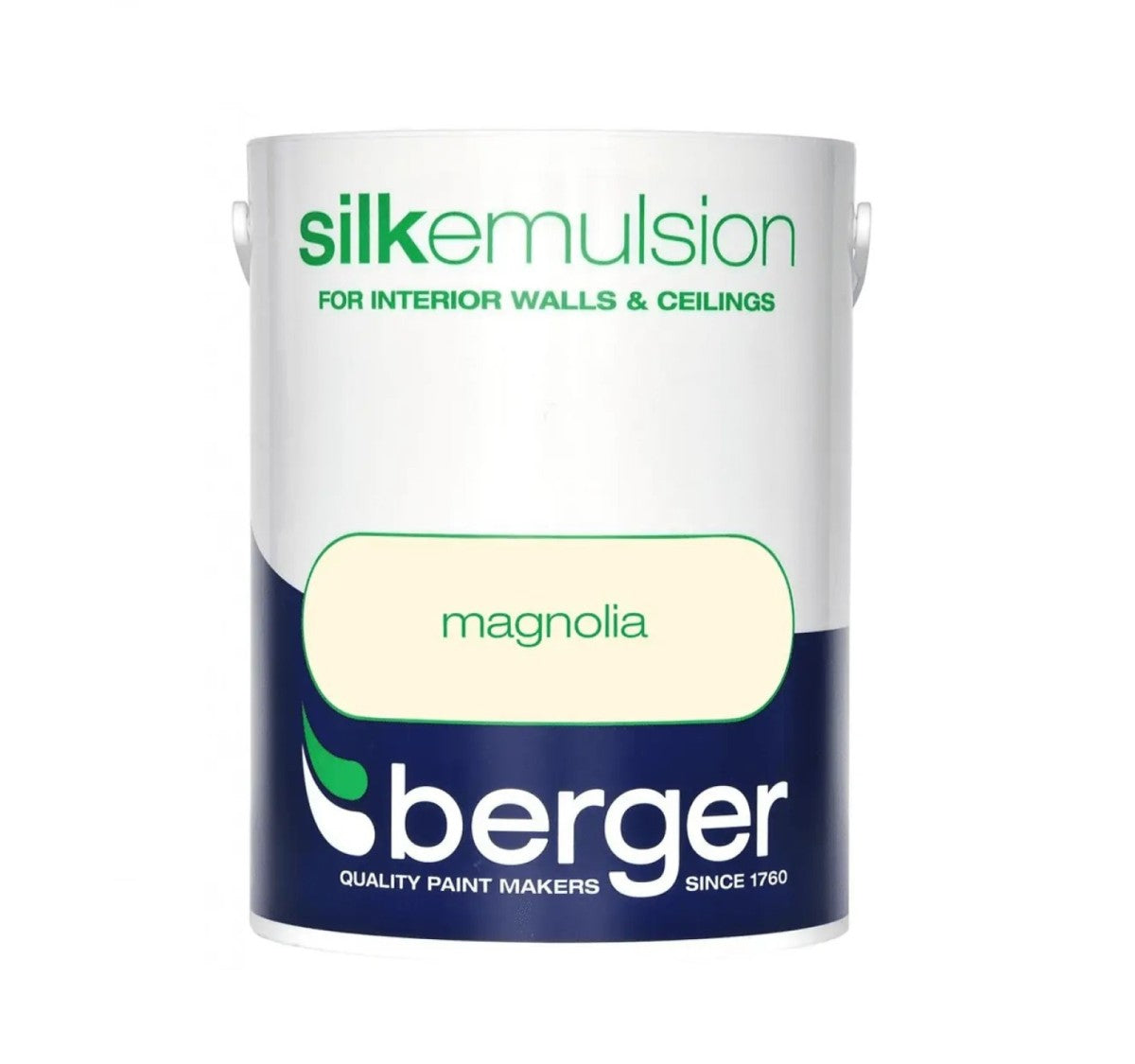 Berger Silk Emulsion Paint for Interior Walls & Ceilings - Magnolia 5L ...