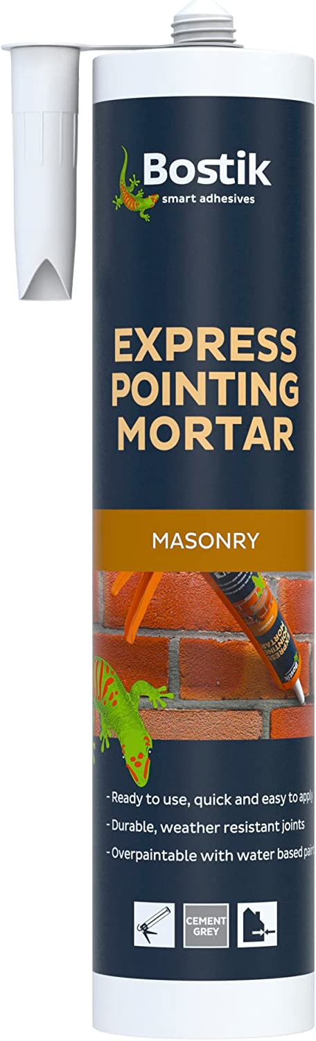 Bostik Express Pointing Mortar, Ready to Use, Weather Resistant, Grey ...