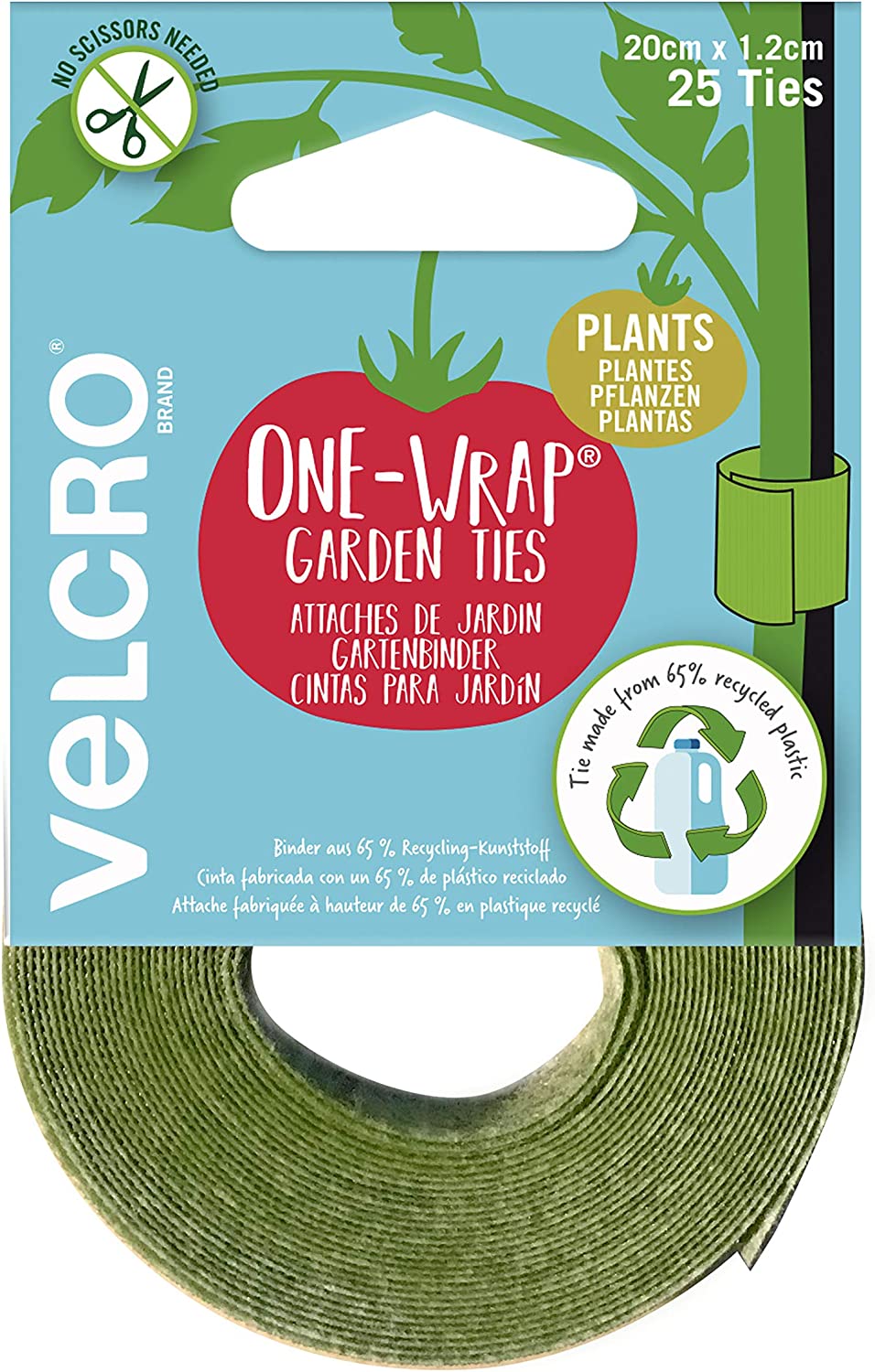 Velcro One-Wrap Garden Ties 25 Ties 20cm x 1.2cm – HeadcornHardware
